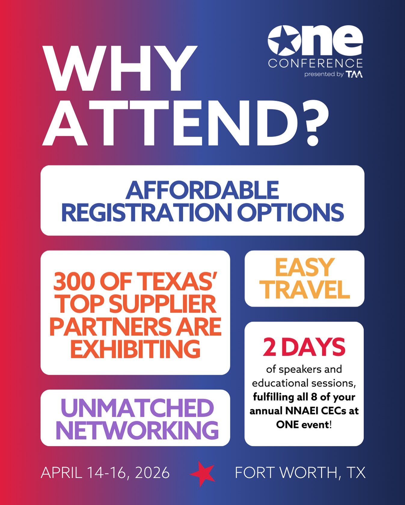 TAA ONE Conference