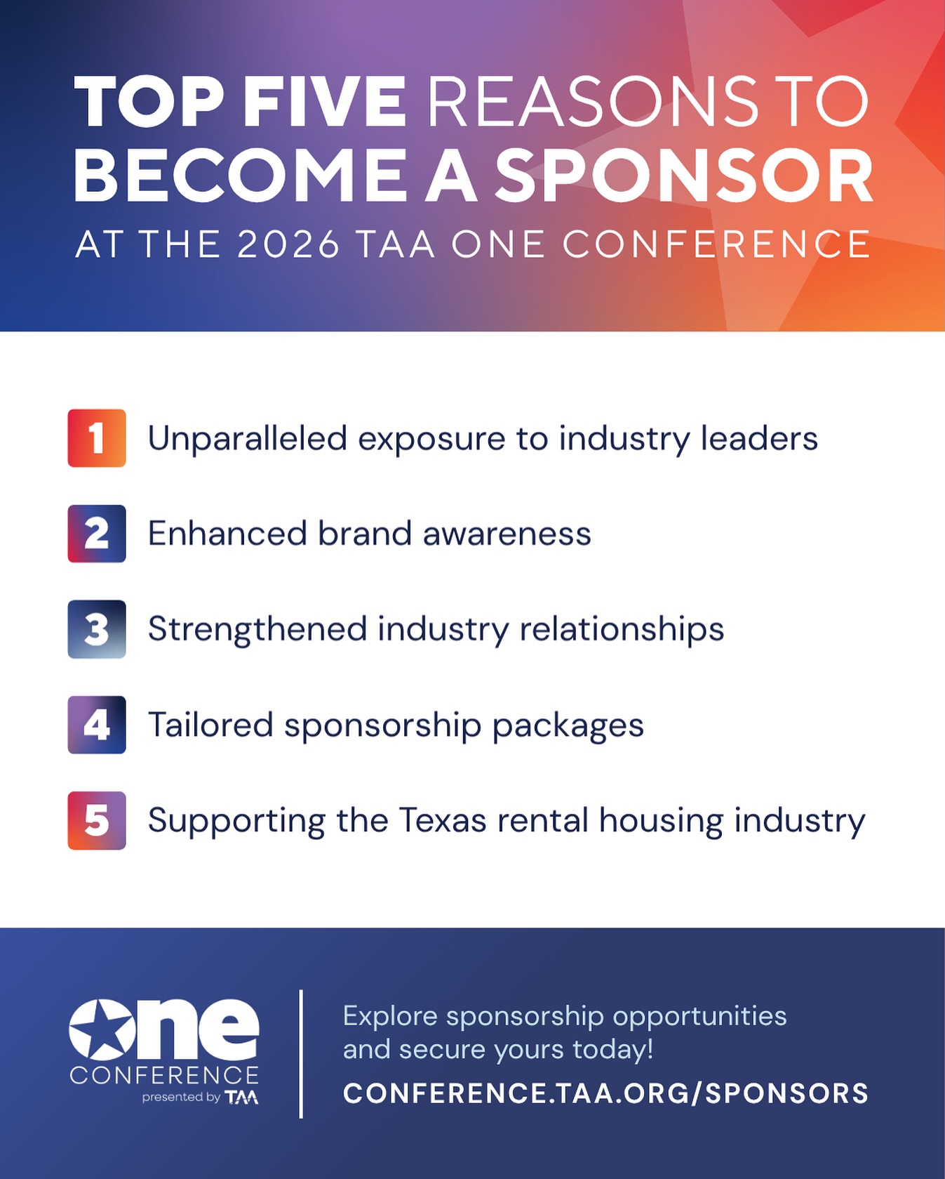 TAA ONE Conference